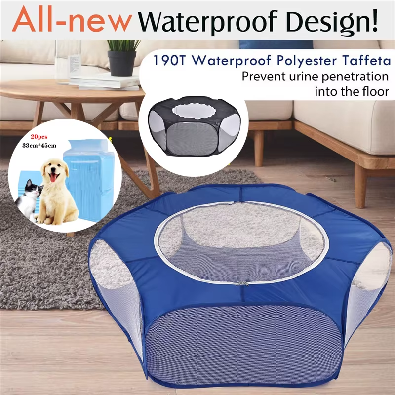 Portable Small Pet Cage Transparent Hedgehog Cage Tent Pet Playpen Open ...