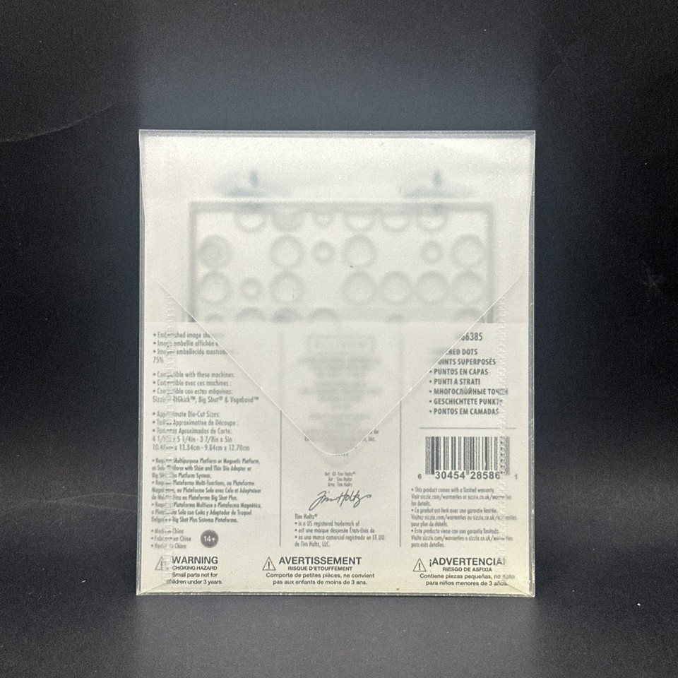 Tim Holtz "LAYERED DOTS" Sizzix Thinlits Cutting Dies Halloween 2023 | eBay