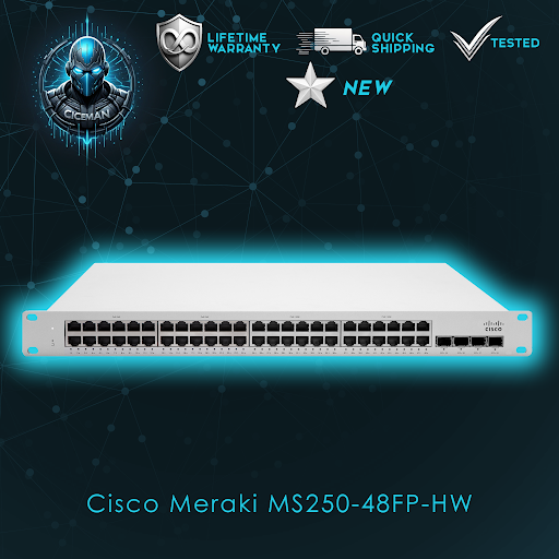 Cisco Meraki MS250-48FP-HW 48x 1GB PoE+ RJ-45 4x 10GB SFP+ Verivied ...