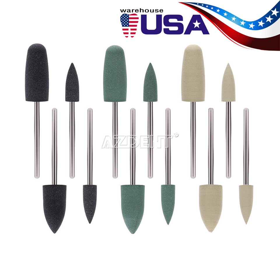 Dental Silicone Resin Base Acrylic Polishing Bur Dental Lab Diamond ...