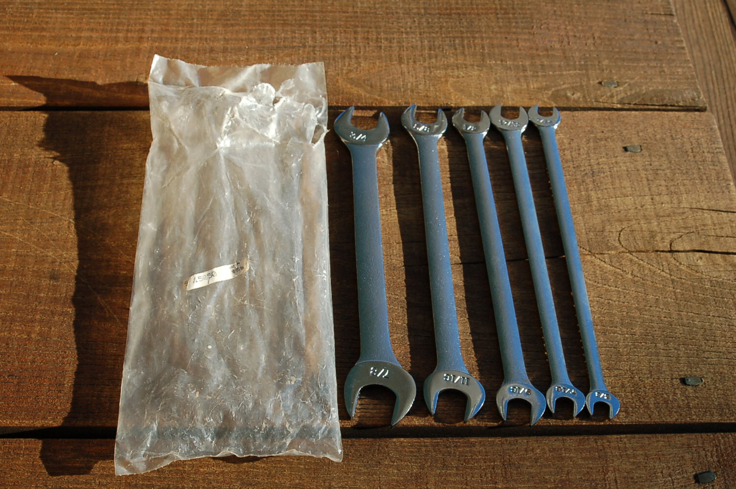 NOS Crafstman 9615050 SAE 5 Pc Thin Tappet Wrench Set -V- 3/8 to 7/8 | eBay