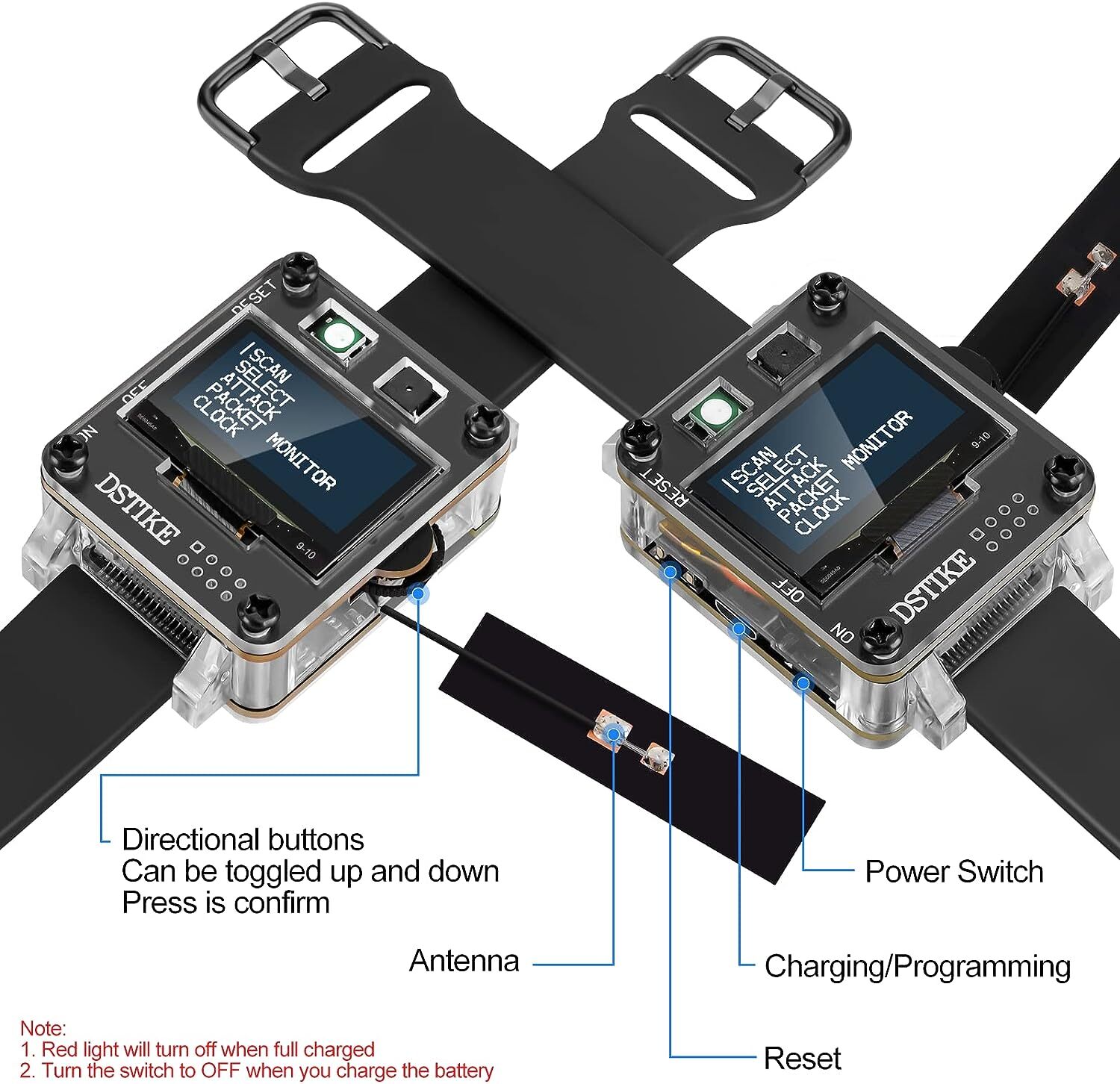 SE DSTIKE WiFi Test Tool Deauther Watch ESP12F NodeMCU Development ...