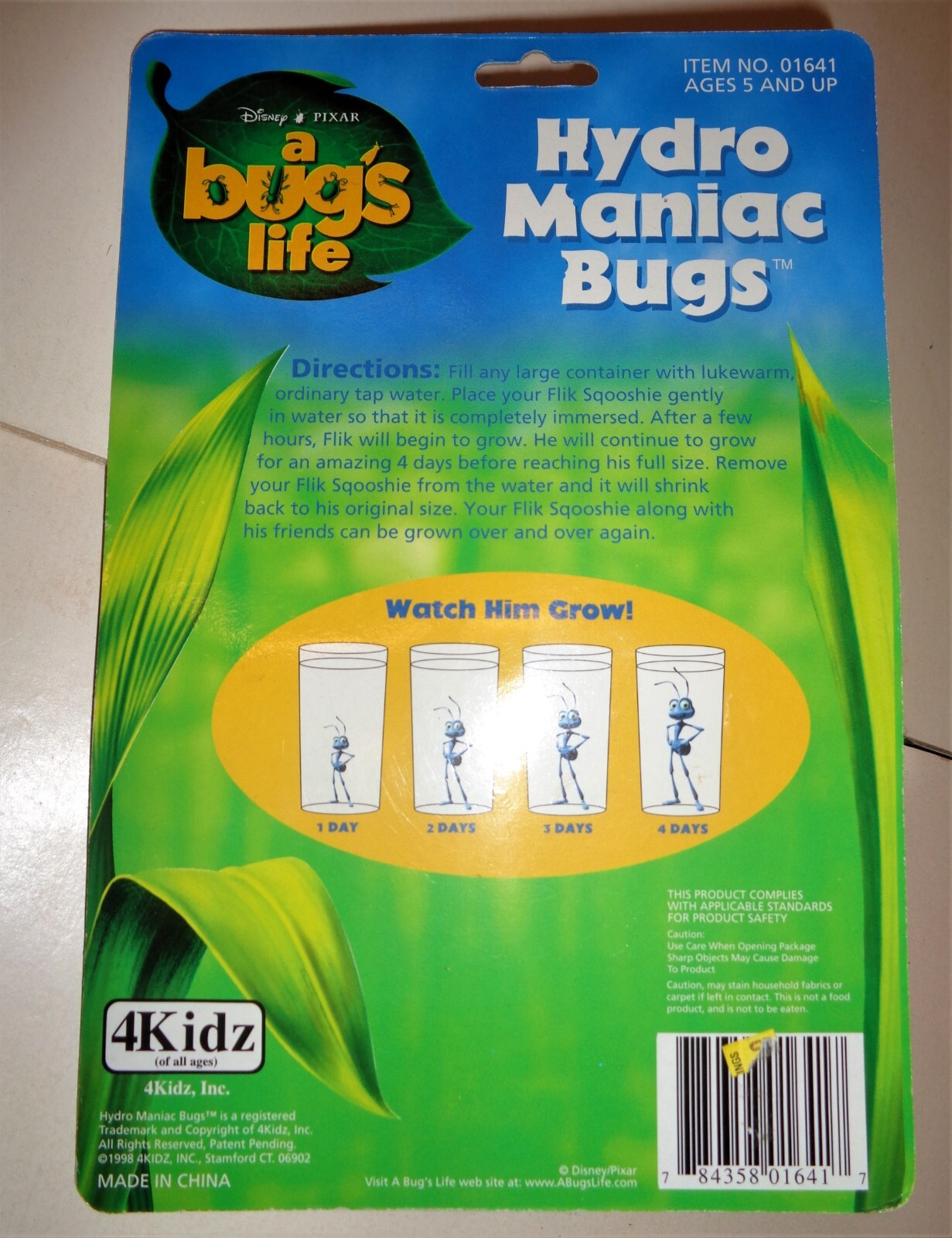 Disney Pixar A Bug’s Life FLIK HOPPER Hydro Maniac Bugs Army Grow w ...