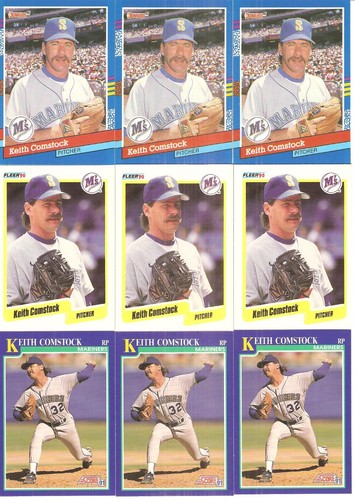 27 CARD KEITH COMSTOCK BASEBALL CARD LOT 678 | eBay