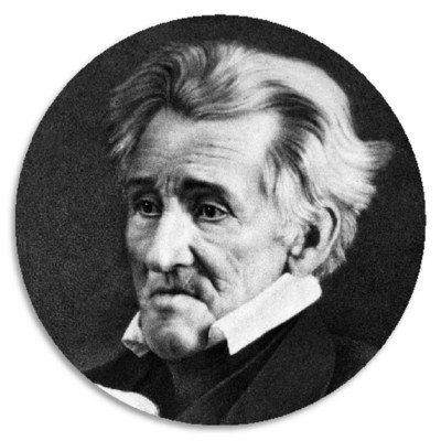 Andrew Jackson - 100 Pack Circle Stickers 3 Inch - USA US American ...