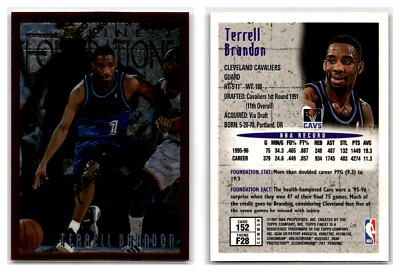 1996-97 Topps Finest #152 Terrell Brandon - Cleveland Cavaliers | eBay