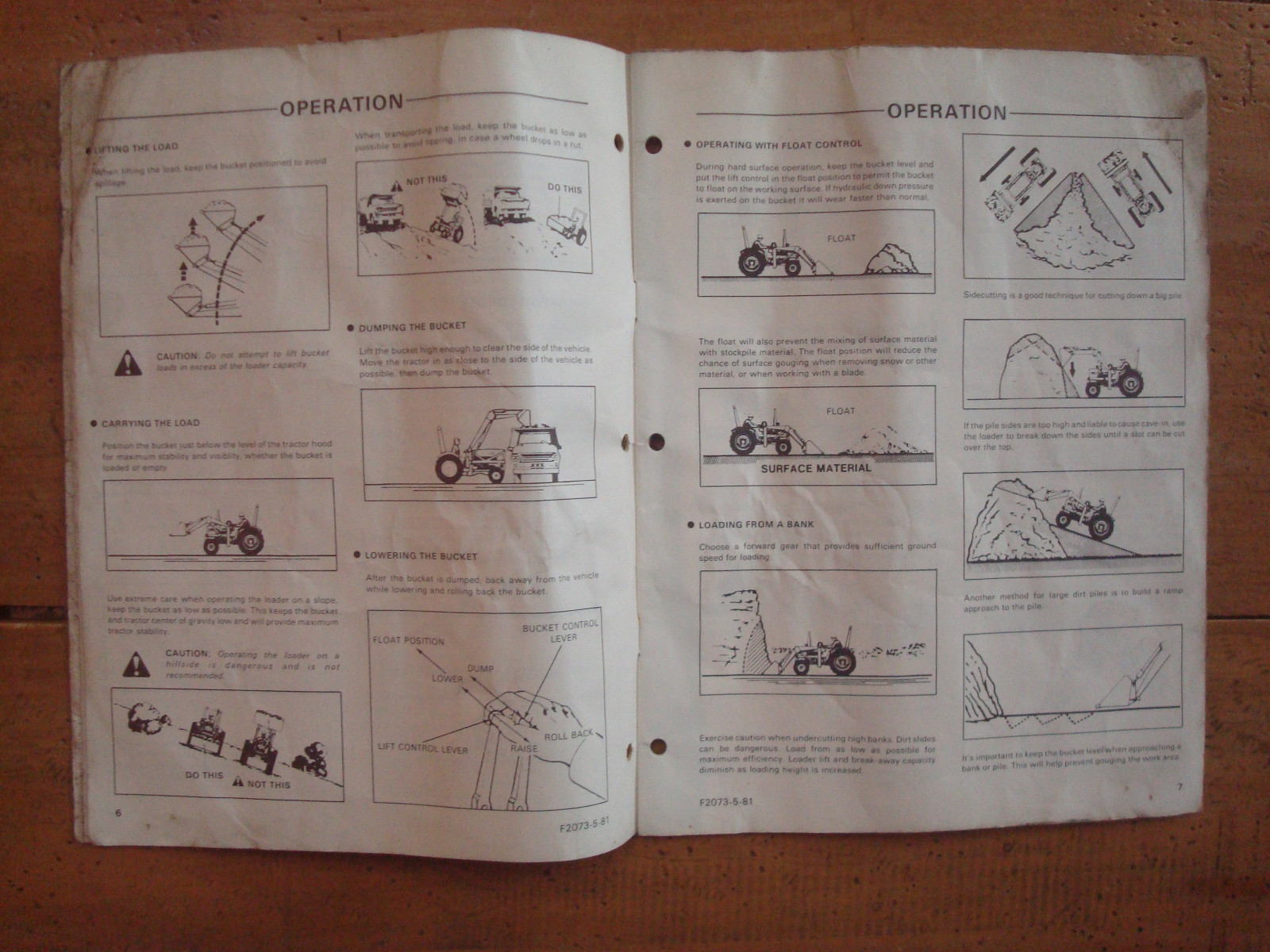 Ford Series 777F Farm Loader Operator's Manual. F2073-5-81 | eBay