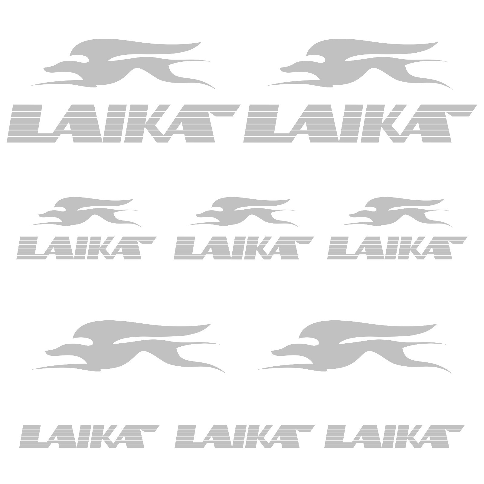 LAIKA aufkleber sticker wohnmobil camper wohnwagen caravan 10 Stücke ...