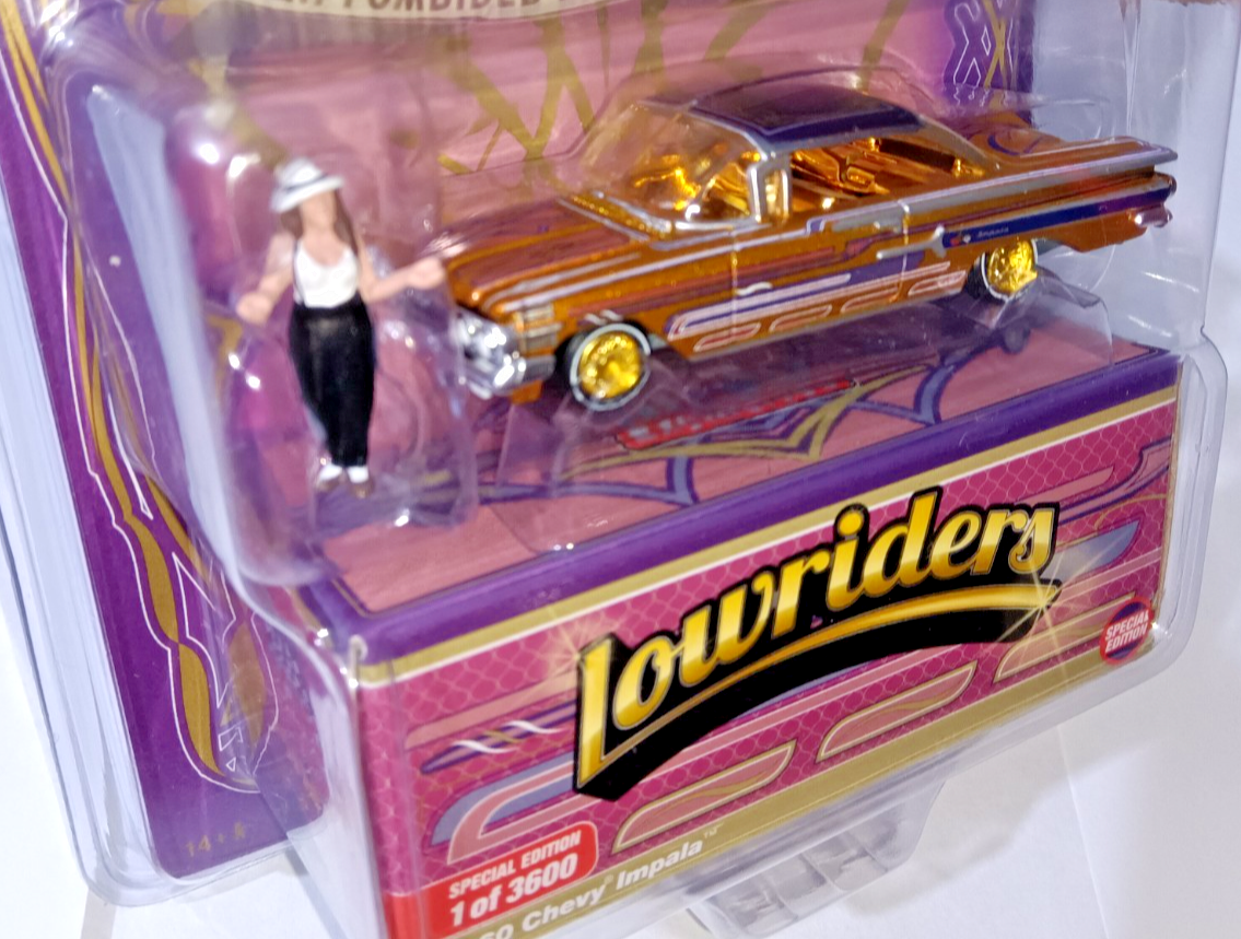 1:64 CHASE LOWRIDERS 1960 CHEVROLET IMPALA WITH FIGURE OUT OF ...
