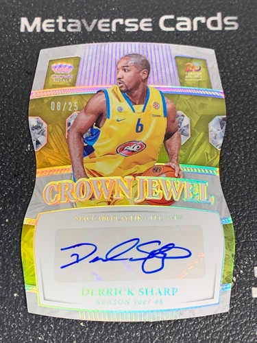 2024-25 Crown Royale Euroleague Derrick Sharp Crown Jewel Die-Cut Auto ...