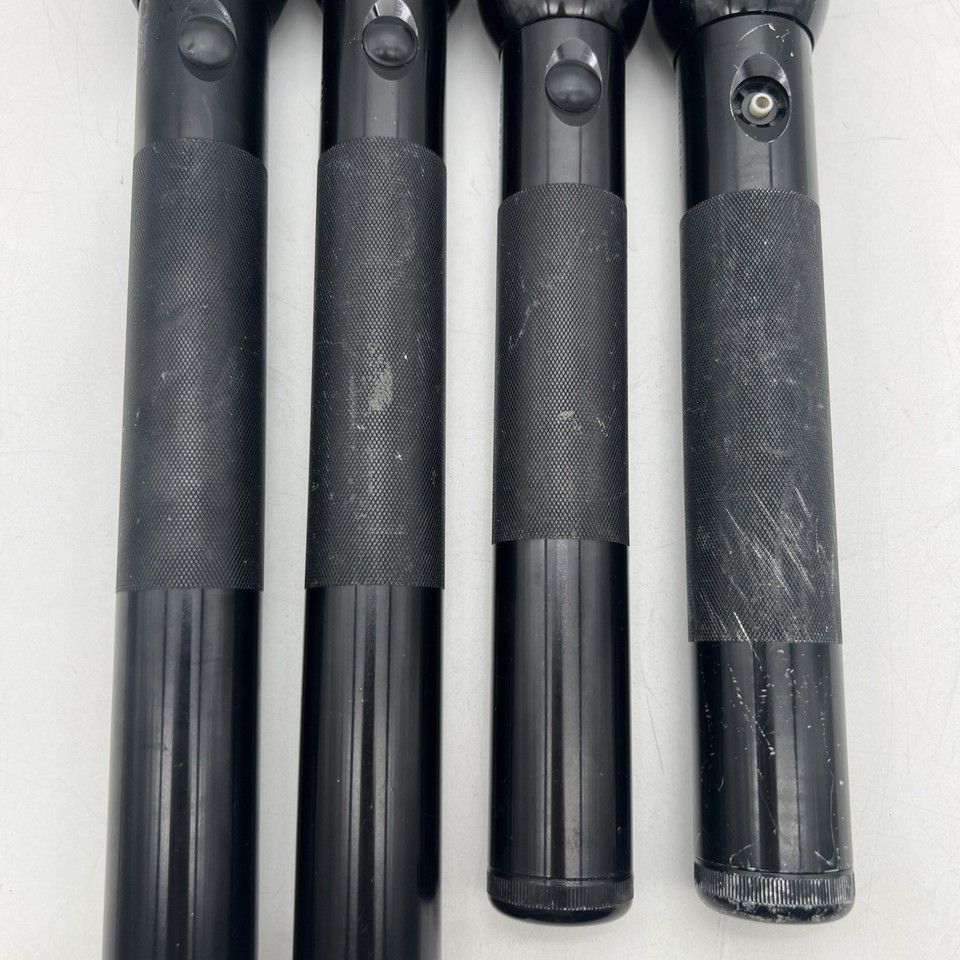 Lot of 4 Maglite Flashlights 2 Tested Working, 2 Untested – 3D & 4D ...