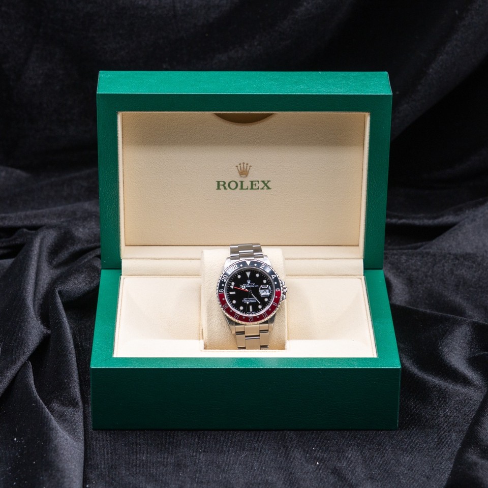 Rolex GMT Master II Coke, Red/Black bezel, P serial year 2000 ref ...