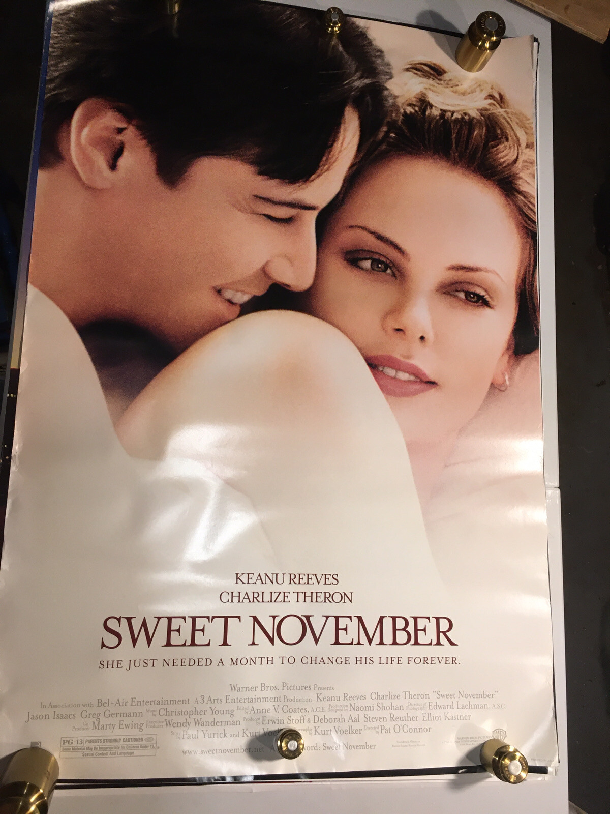 Sweet November -Double Sided Original Movie Poster 27” X 40” Charlize ...
