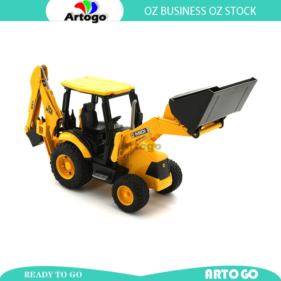 Highly Precision model JCB MIDI CX Backhoe loader Yellow scale 1:16 ...