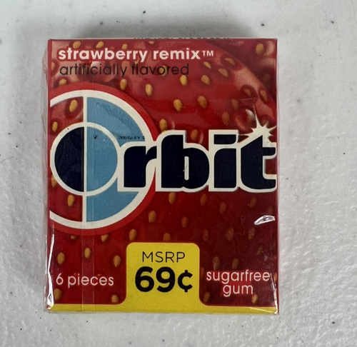 Vintage 2011 Wrigley’s ORBIT Gum Pack SEALED candy container STRAWBERRY ...