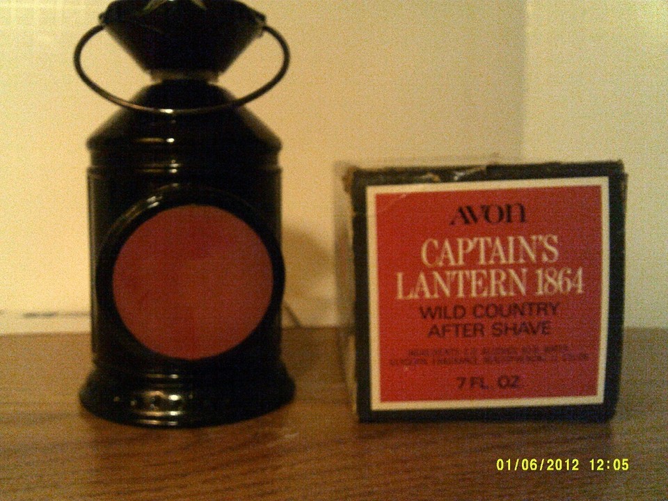 VINTAGE 1976 AVON CAPTAIN'S LANTERN 1864- WILD COUNTRY-NEW IN BOX-FREE ...