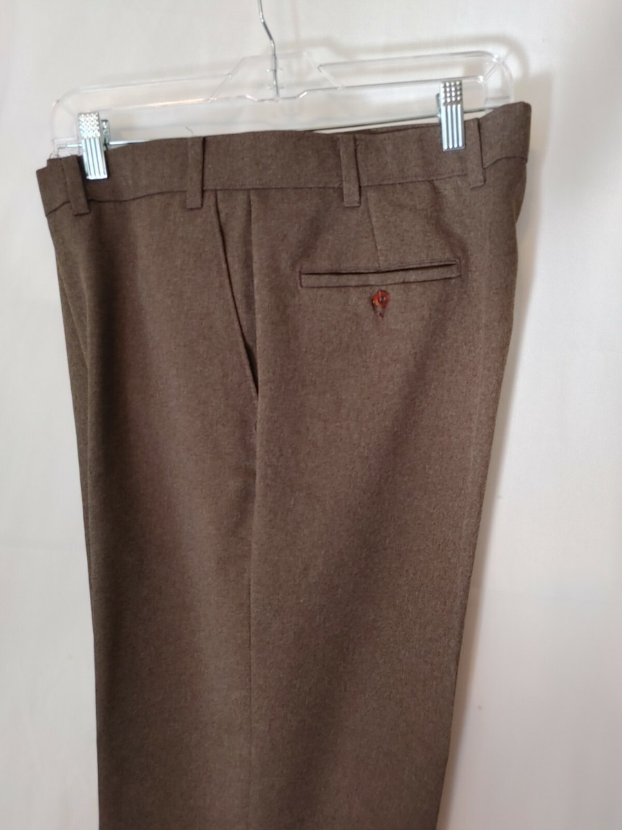 Vintage Levi's Polyester Action Slacks Pants Light Brown 38 Vintage Levi's Polyester Action Slacks Pants Light Brown 38