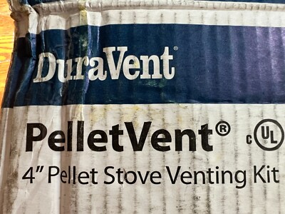 DuraVent PelletVent 4” Pellet Stove Venting Kit - 4PVL-KHA - 11-Pieces ...