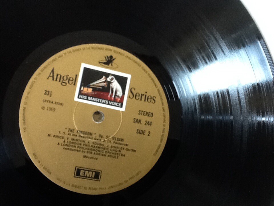 Elgar The Kingdom Sir Adrian Boult 2 x LP EMI Angel Series SAN 244 | eBay