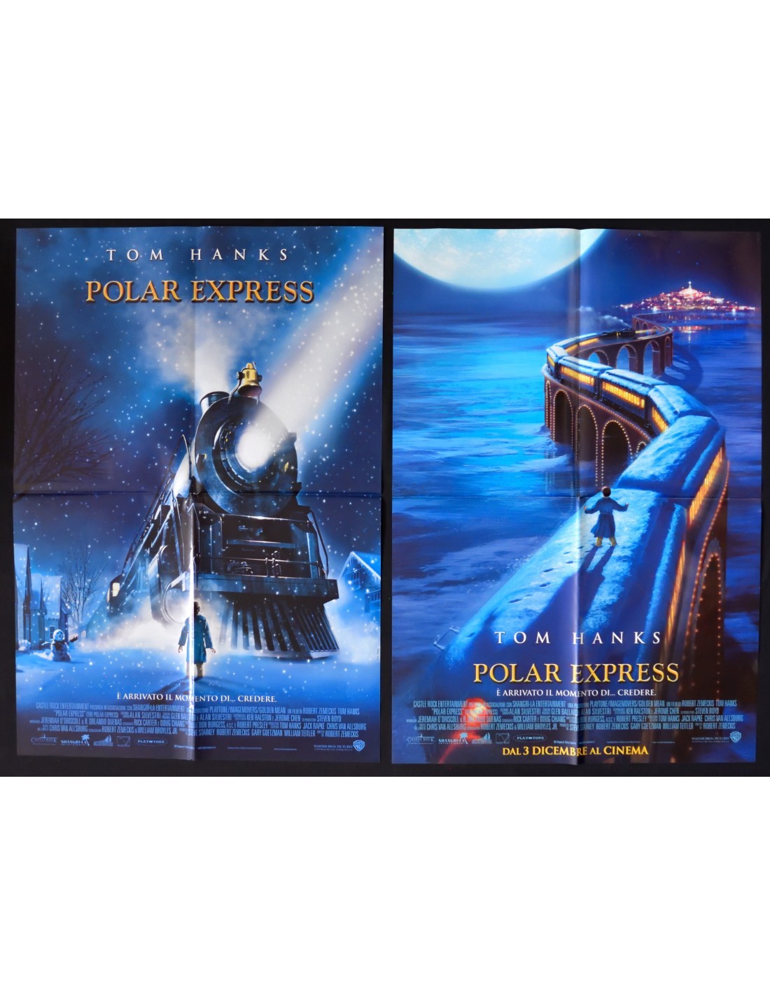 2 Pósteres POLAR EXPRESS POLAR EXPRESS Tren Locomotora Tom Hanks S04 | eBay