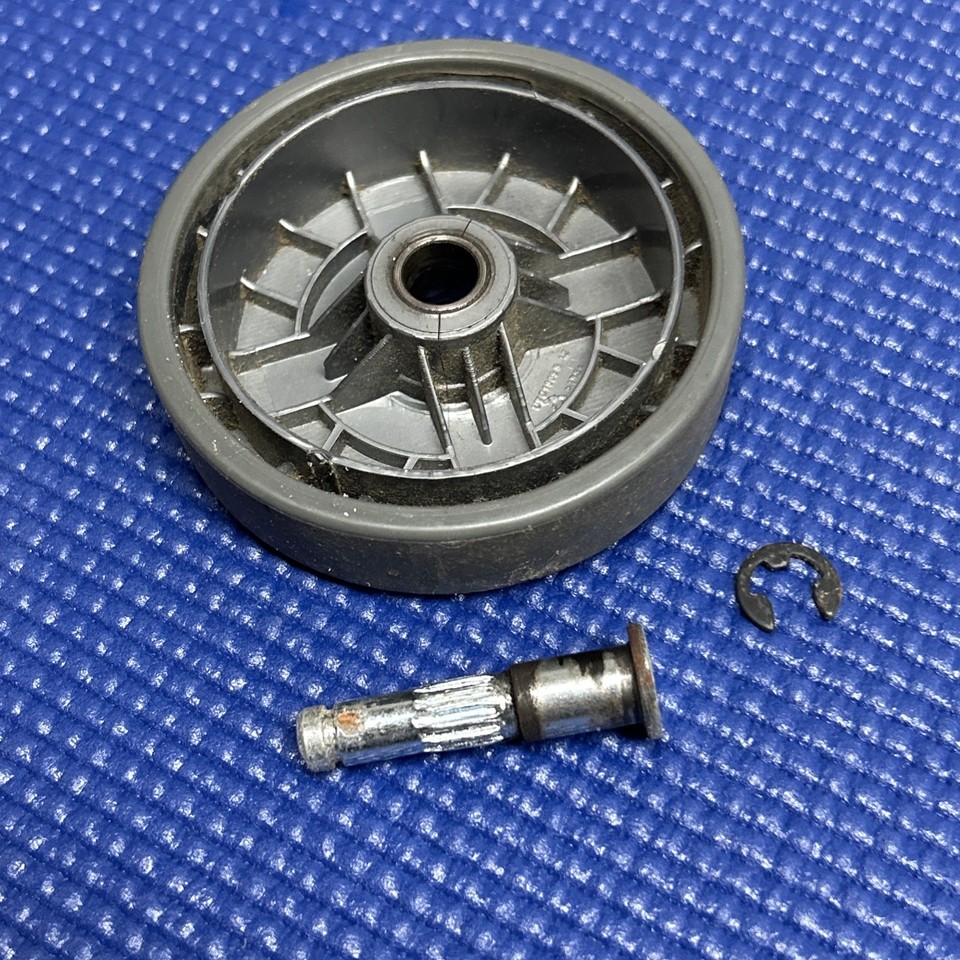 Shark NV22L NV22S NV22 NV27 LEFT or RIGHT WHEEL ASSEMBLY W/ PIN GRAY ...