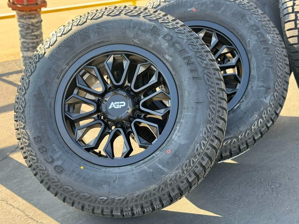 18" Wheels 18x9 8x180 Rims Tires Dodge RAM 2500 3500 Chevy Silverado ...
