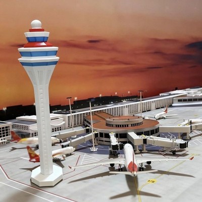 1/400 Airport Control Tower Model Prop Capital City Aircraft Layout ...