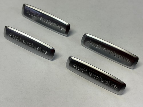 4x Audi A8 A6 A4 A3 TTS A7 RS 4E Exclusive Emblem Metall Original ...
