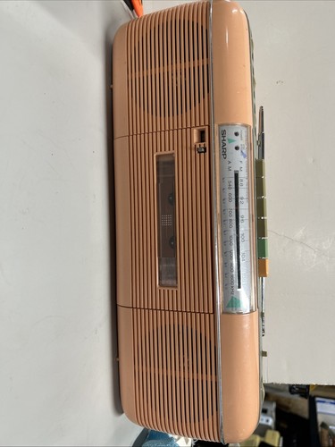 VINTAGE Sharp QT 50 Portable Radio Cassette Player Pink w/cord Tested ...