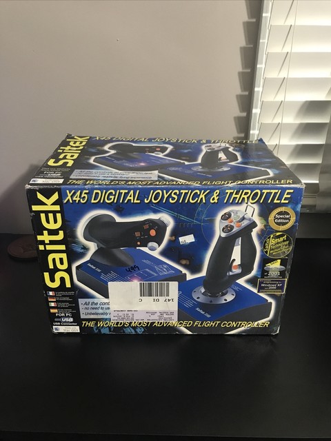 Saitek X45 Flight Control (J24C) Flight Stick for sale online | eBay