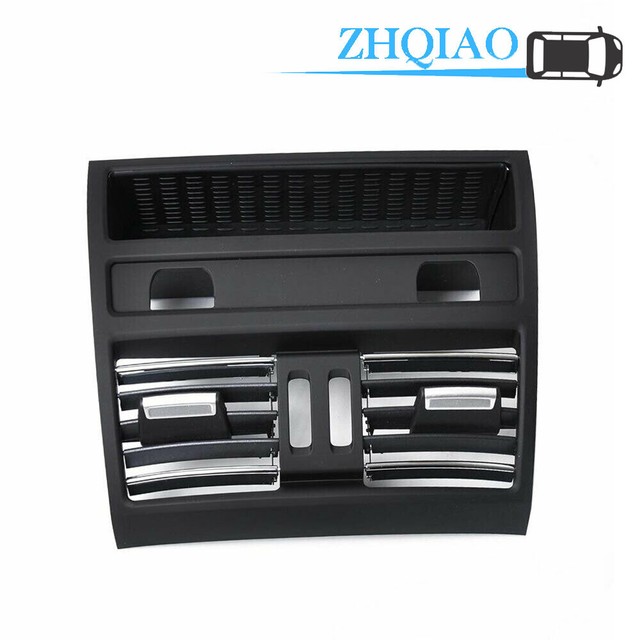 64229158312 Rear Console Grill Dash AC Air Vent Cover chrome Fit BMW 5 ...