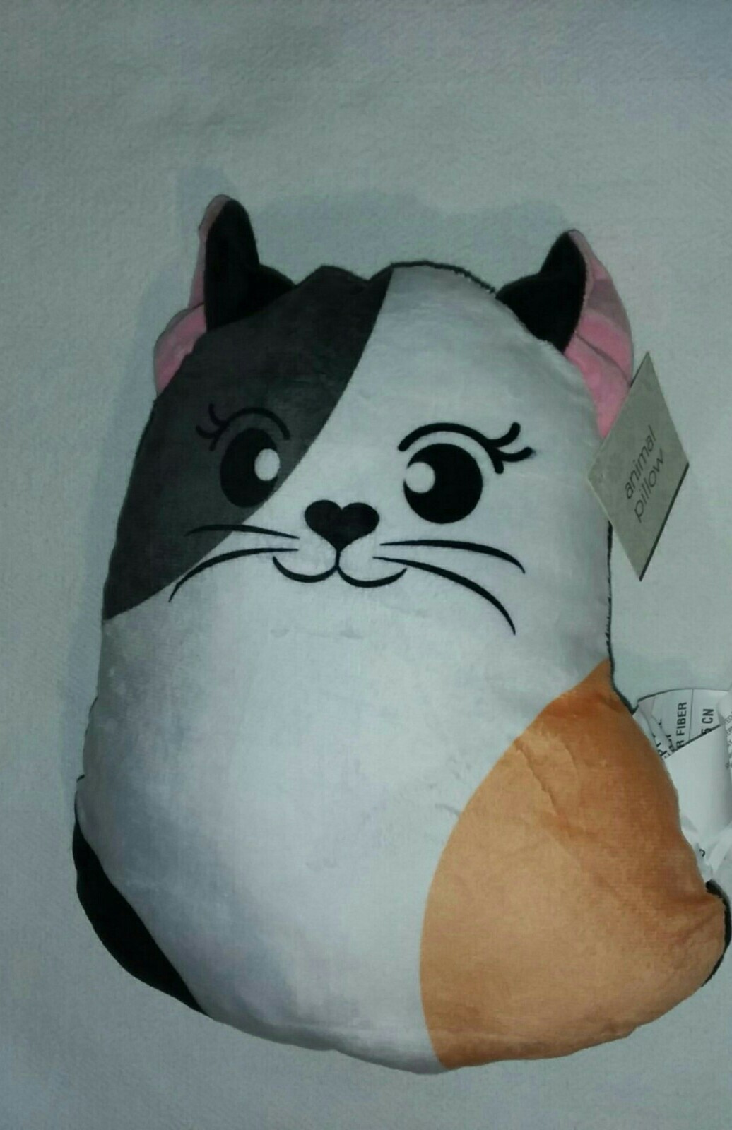 NWT Plush Huggie Kitty 9" X 11" Cat Soft Pillow Stuffed Animal Cat ...