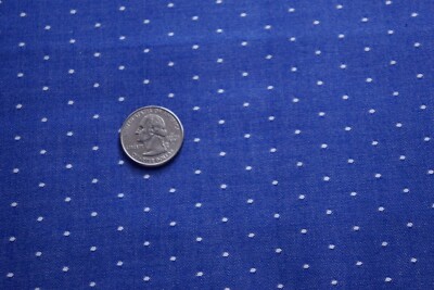 ~ ROBERT KAUFMAN CHAMBRAY COTTON POLKA DOTS 57" WIDE FABRIC BTHY ~ | eBay