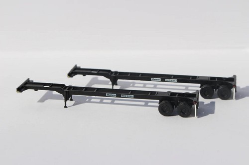 N Scale Jacksonville Terminal 40' Container Chassis Matson 2 Pack | eBay