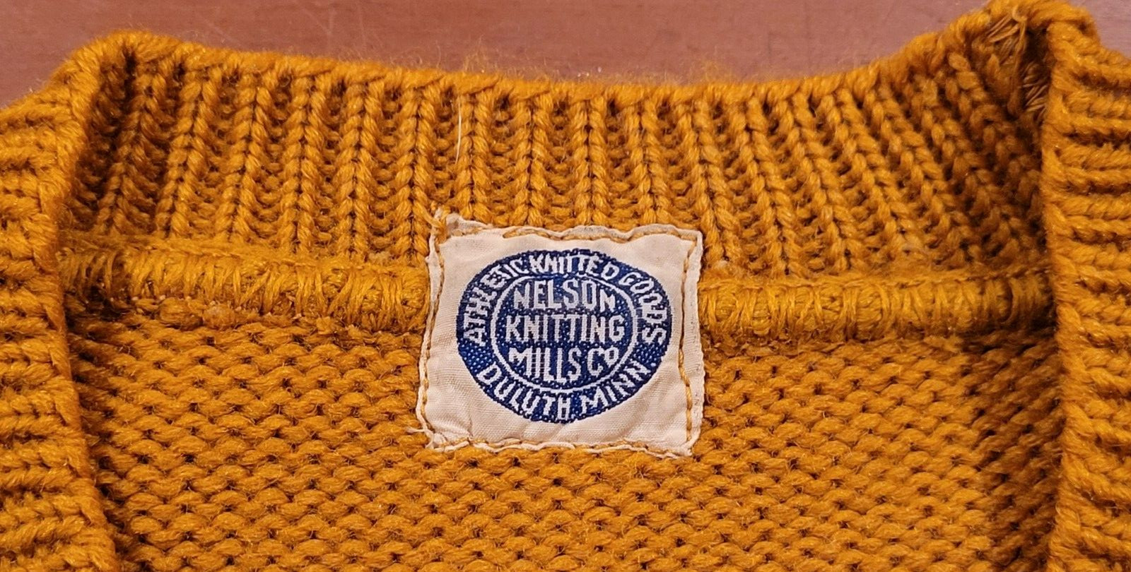 Rare Early 1900's Nelson Knitting Mills VARSITY SWEAT… - Gem