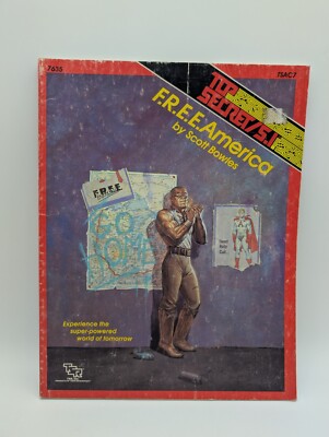 Vintage 1989 TSR 7635 Top Secret SI F.R.E.E.America TSAC7 Missing Map ...