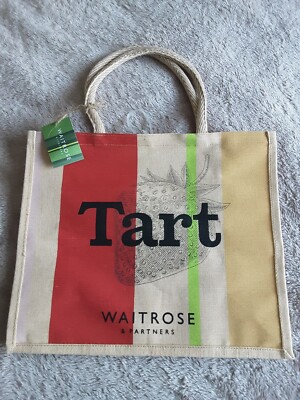 Waitrose TART Jute Tote Shopping Bag BNWT | eBay UK