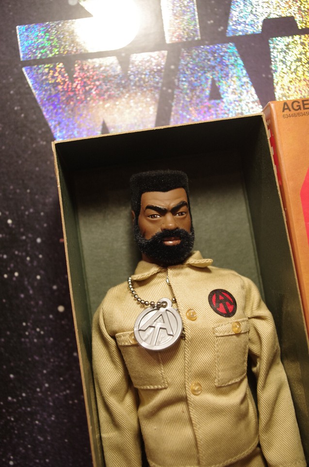 custom GI JOE Black Adventurer custom flock with 2006 walmart box | eBay