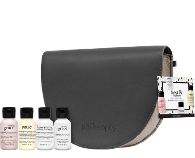 Philosophy best & bright 5 piece MINI bath & body skincare set, new | eBay