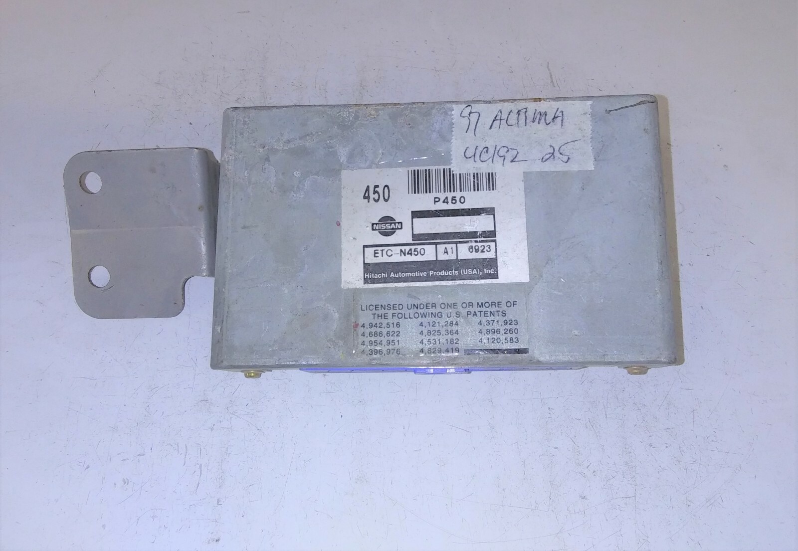 1997 Nissan Altima Transmission Shift Module TCM ETCN450 for sale ...