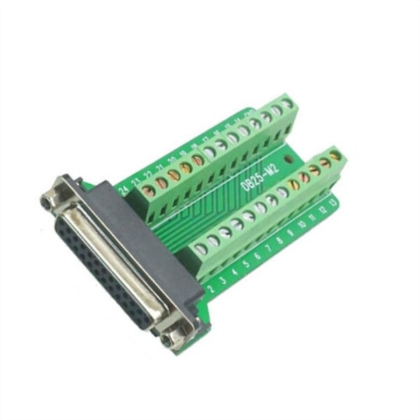 DB25 Female 25Pin Plug Breakout Pcb Board Terminals D-Sub Connector gz ...