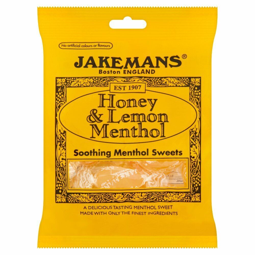 JAKEMANS THROAT & CHEST LOZENGES SWEETS 73G BAGS MENTHOL HONEY ...