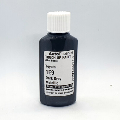PAINT TOUCH UP KIT FOR TOYOTA 1E9 DARK GREY METALLIC 30ML REPAIR ...