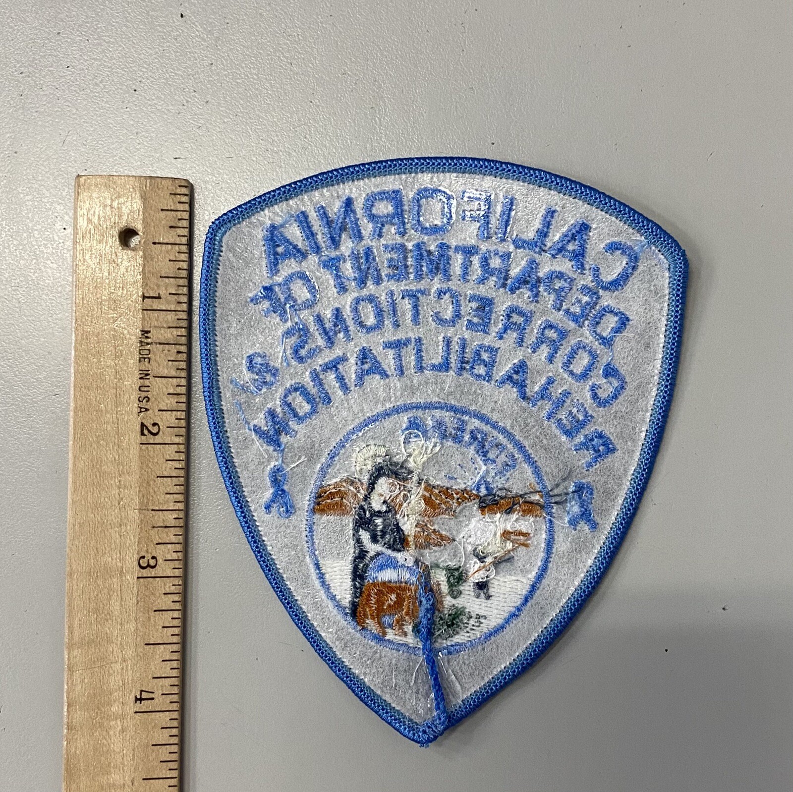 CDCR Blue Ribbon Shoulder Patch | eBay