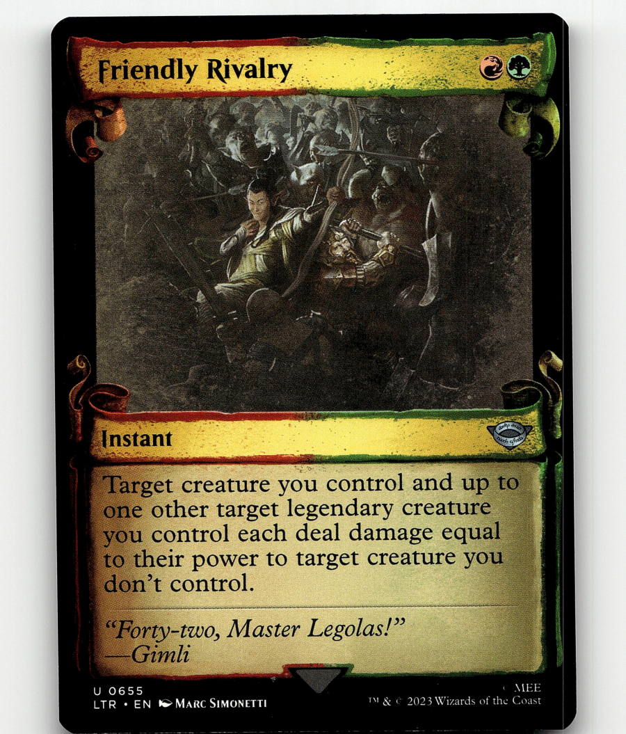 MTG Friendly Rivalry (Showcase Scrolls) 655 The Lord of the Rings | eBay