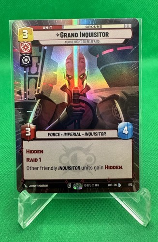 SWU Singles - Grand Inquisitor #872 - Legends of the Force - Hyperfoil ...