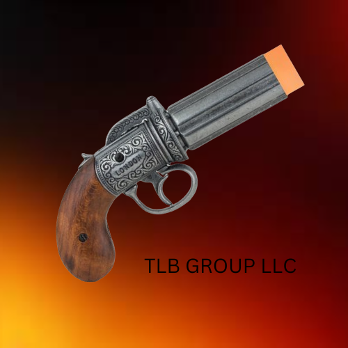 22-1071 Denix British Pepperbox Revolver - Grey | eBay