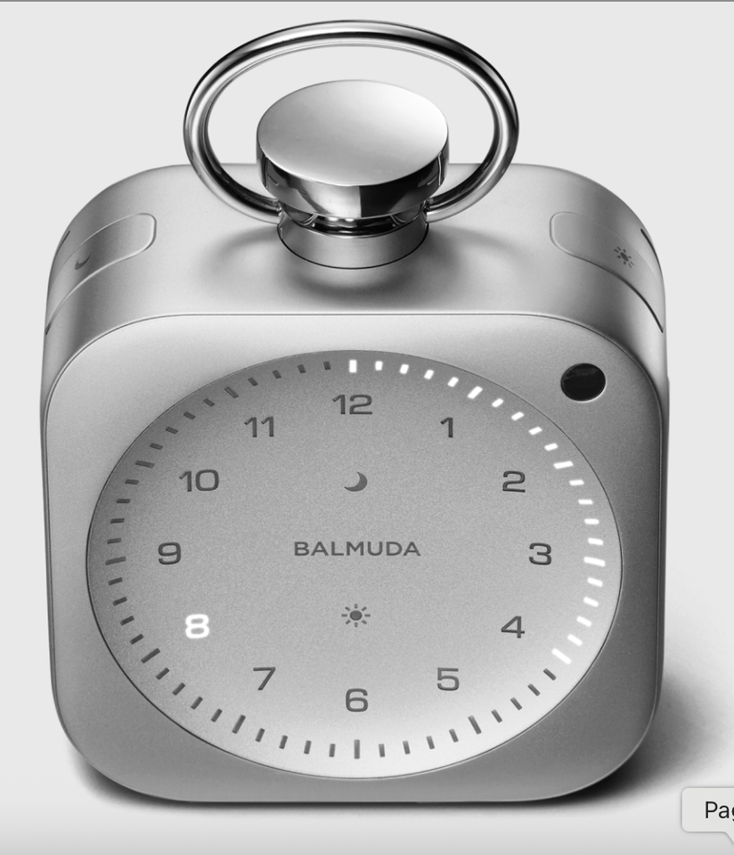 PSL BALMUDA The Clock DSC01-SV Silver Desk Alarm Clock Bluetooth Wi-Fi ...