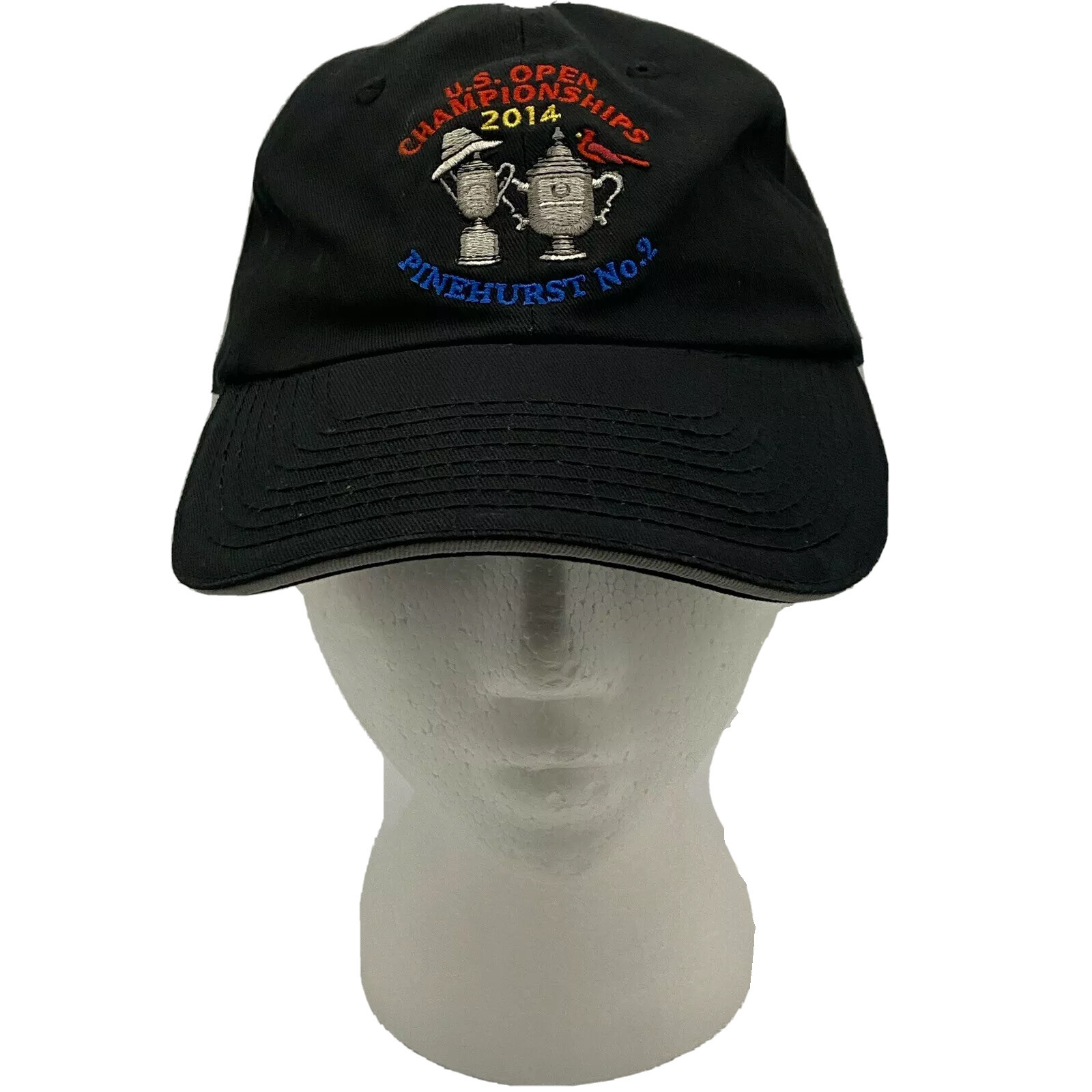 Golf US OPEN CHAMPIONSHIPS 2014 Pinehurst No. 2 Adjustable Black Cotton ...