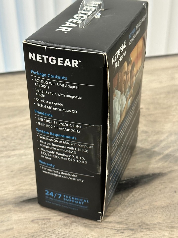 Netgear A7000 Nighthawk AC1900 WiFi USB Adapter A7000-10000S ...